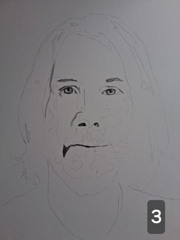 Amateur Keanu Reeves drawing – unicornpostbox